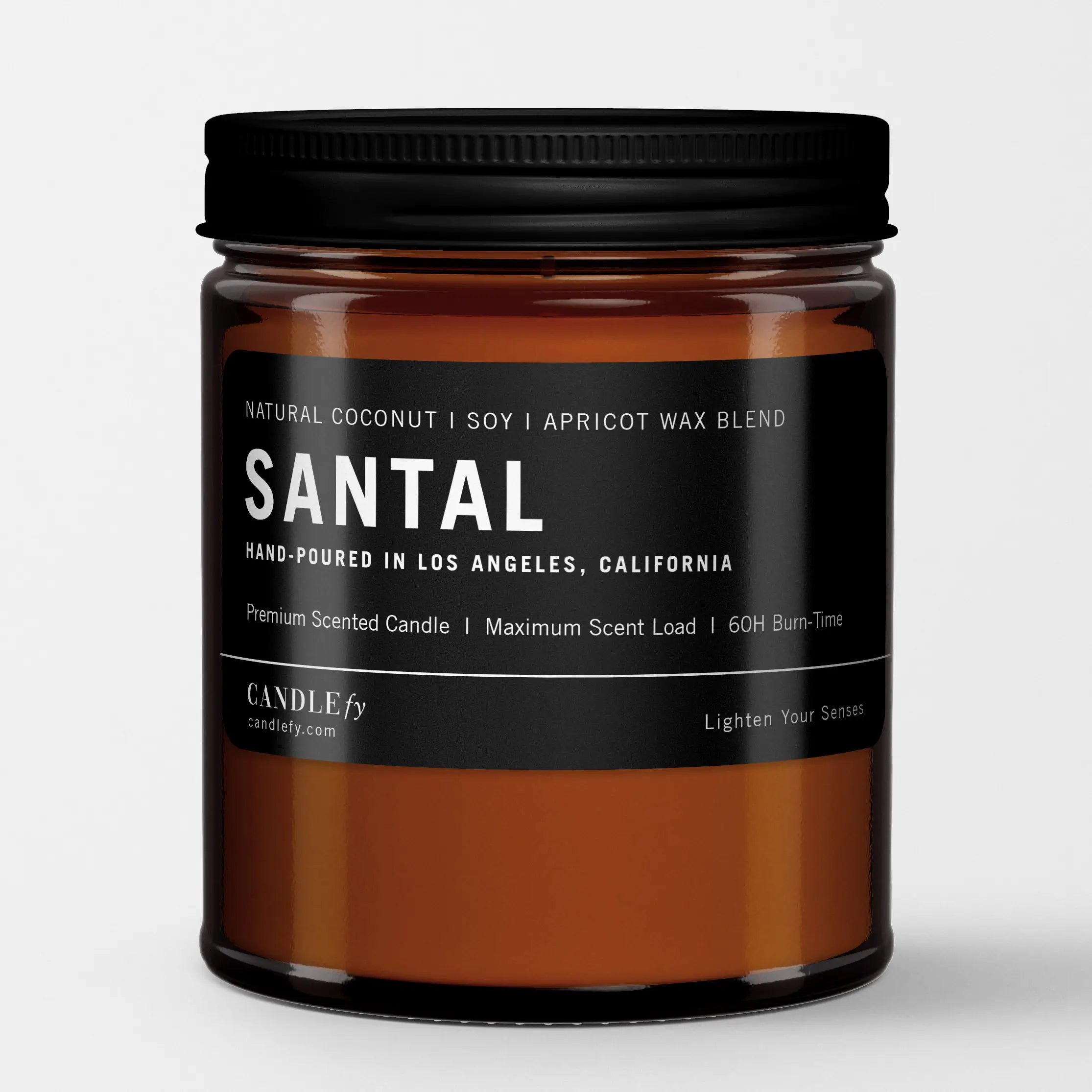 Premium Scented Candle: Santal [Black Label Edition] – Aura Luna Collective
